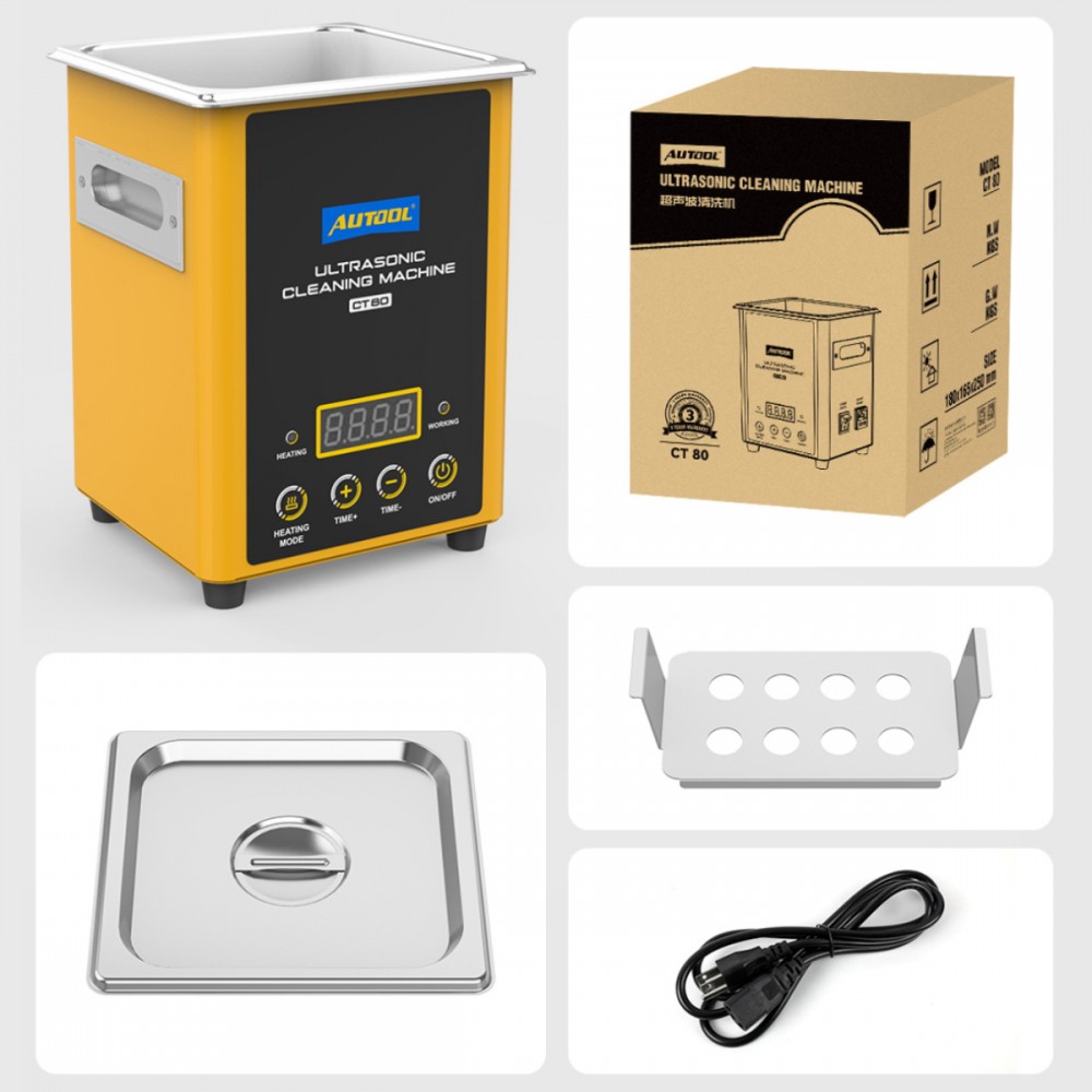 Ultrasonic Cleaning Machine CT80 | Autool | Ultrasonic Heating Function
