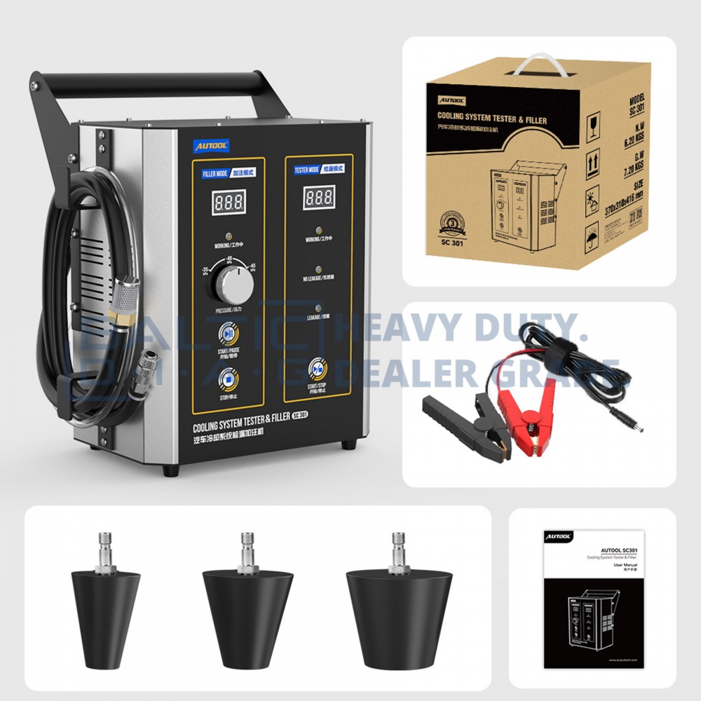 Automotive Cooling System Tester and Filler SC301 | Autool