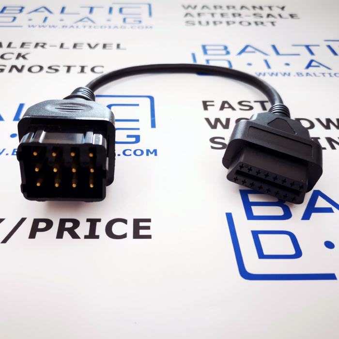 12-PIN Renault OBD2 Adapter Cable | Renault Diagnostic Cable