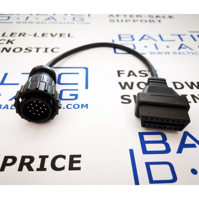 VOCOM 14-PIN TO OBD2 CONSTRUCTION CABLE