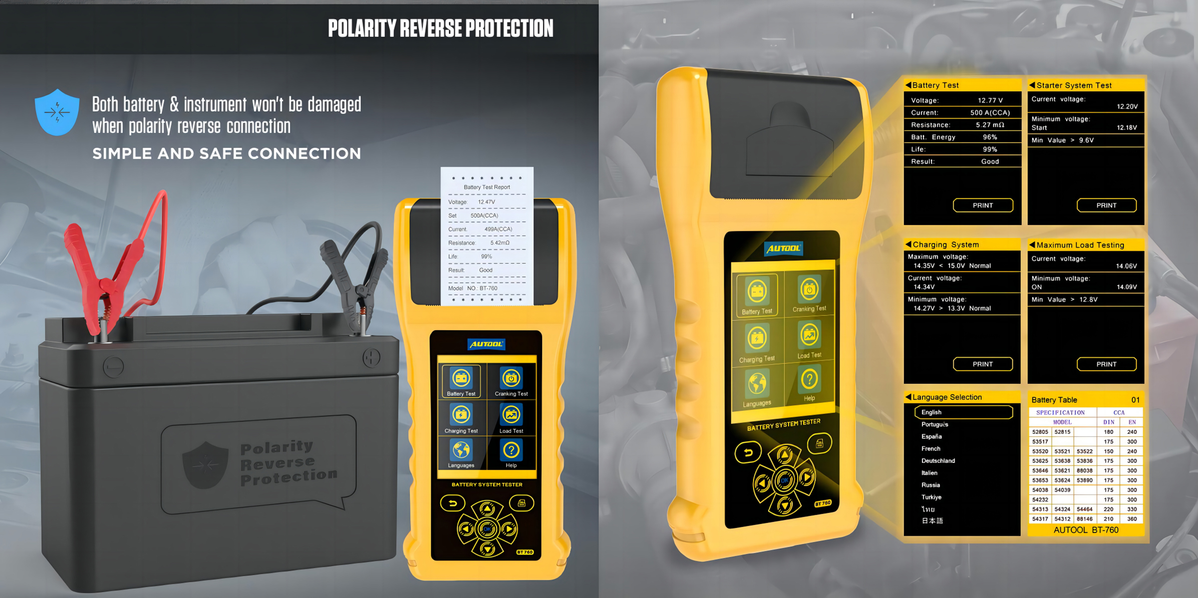 Battery Tester BT760 | Autool