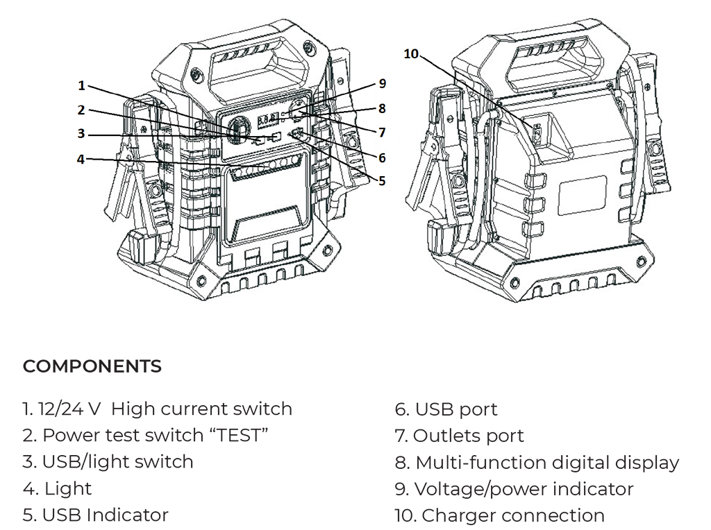 12/24V Jump Starter JT3013 | Jaltest