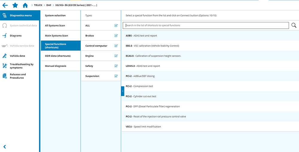 DAF Trucks Diagnostic Tool | JALTEST | DAF Truck Diagnostic Software